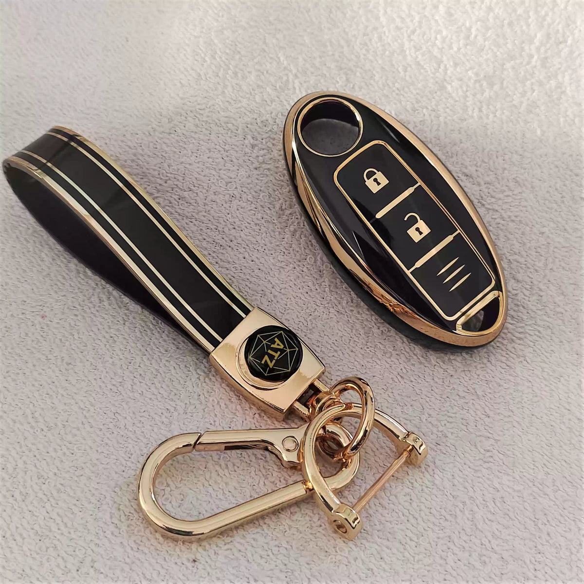 TPU Car Key Cover Fit for Nissan Sunny | Terrano | Magnite (2 button s ...