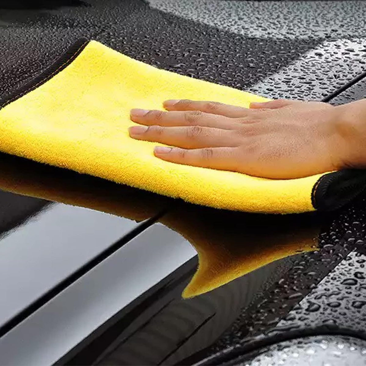 Microfiber Double Layered Cloth 40x60 cms with 600 GSM | Extra Thick M ...