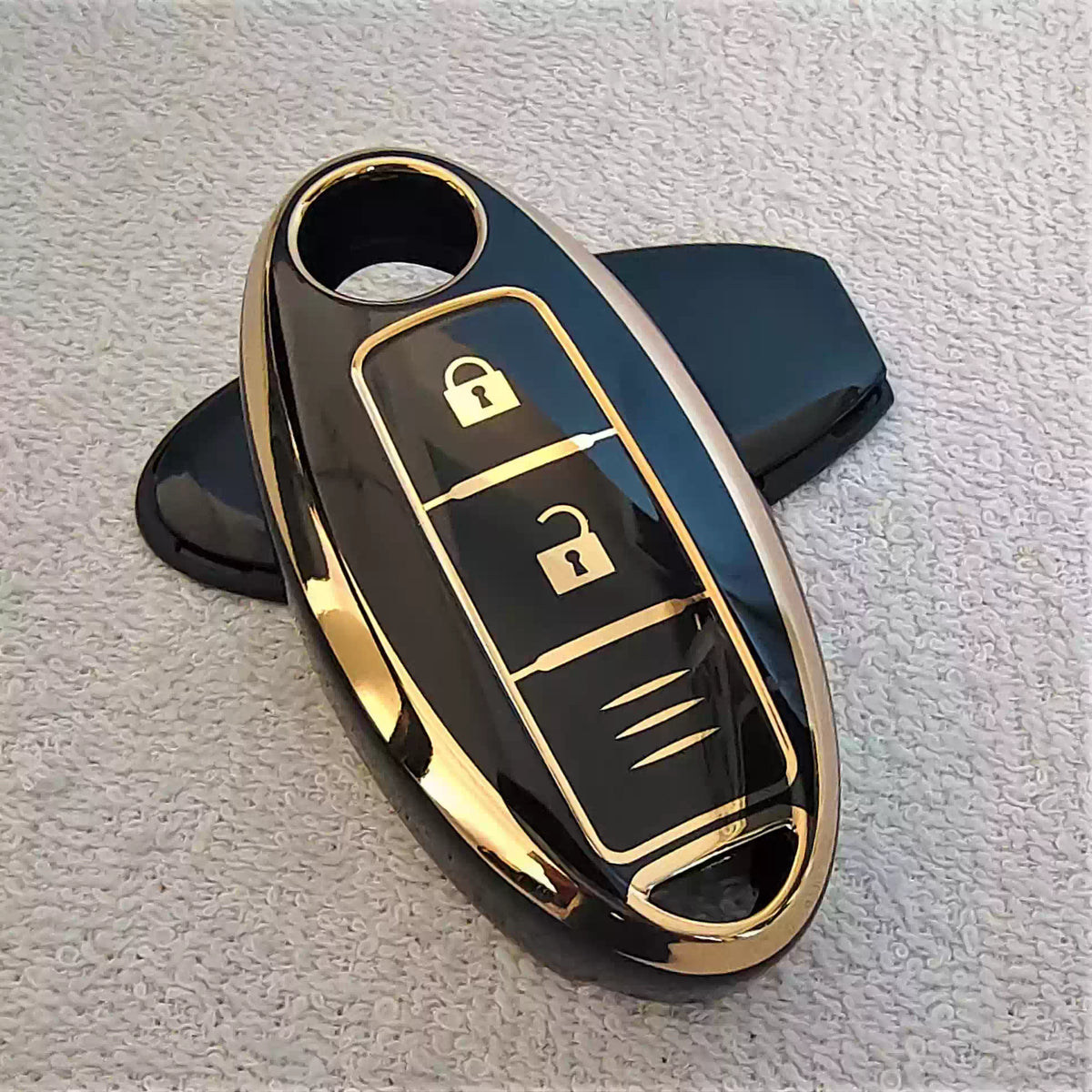 TPU Car Key Cover Fit for Nissan Sunny | Terrano | Magnite (2 button s ...