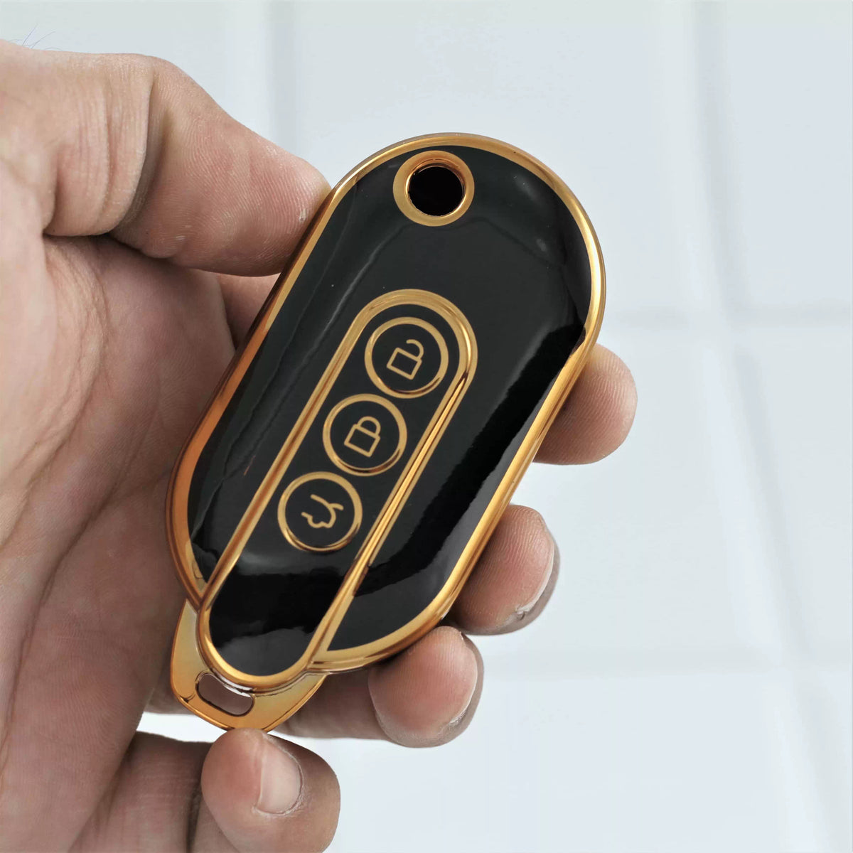 TPU Car Key Cover Fit for MG Comet EV Electric 3 Button Flip Key (Base ...